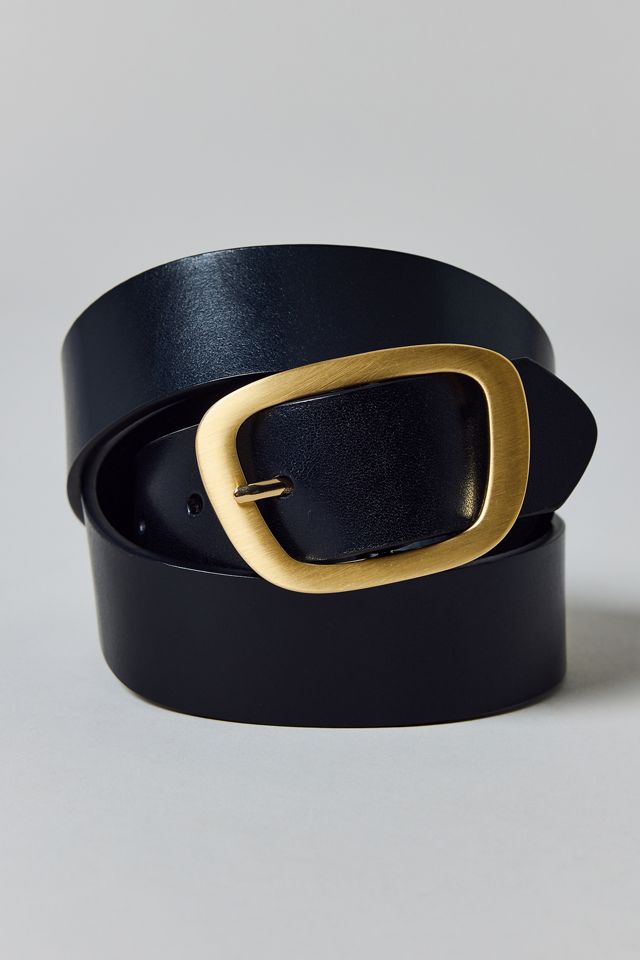 Modern Oval Buckle Leather Belt | Urban Outfitters Canada