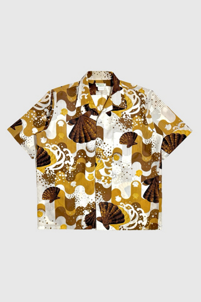 Vintage 1960's Hookano Cropped Tropical Print Shirt | Urban Outfitters