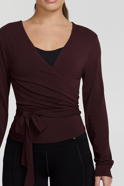 Nike One Relaxed Dri-FIT Wrap Top | Urban Outfitters