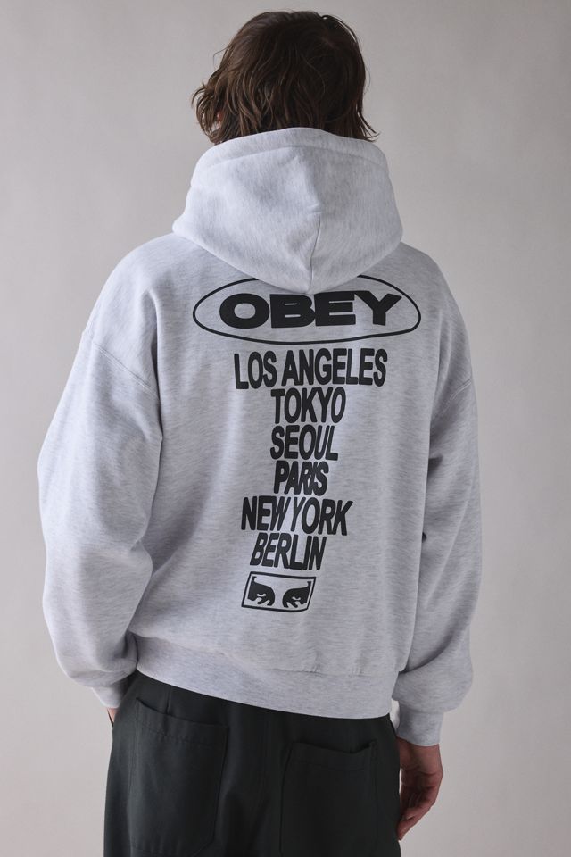 OBEY Oval Cities Hoodie Sweatshirt | Urban Outfitters Canada