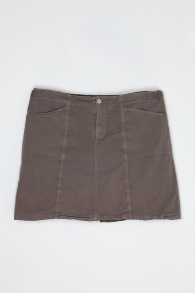 Vintage Y2k Dark Khaki Paneled Mini Skort | Urban Outfitters