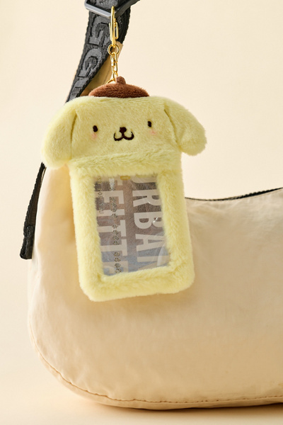 Sanrio Japan Originals Pompompurin Plushie Card Holder Keychain | Urban ...