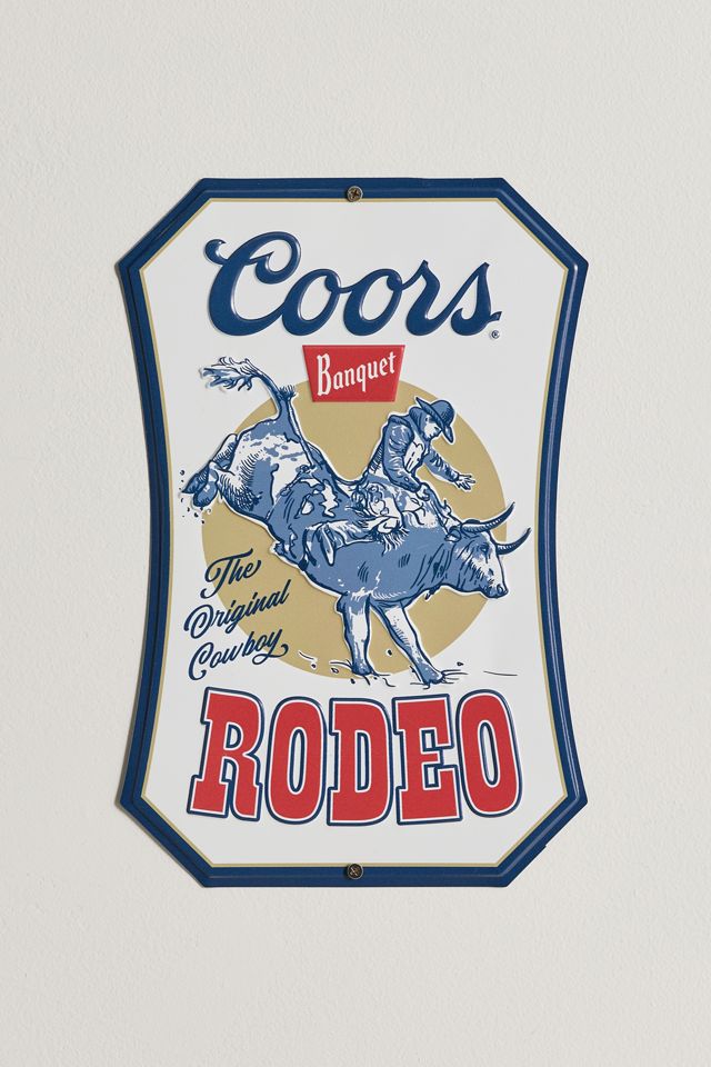 Coors Rodeo Metal Wall Sign | Urban Outfitters