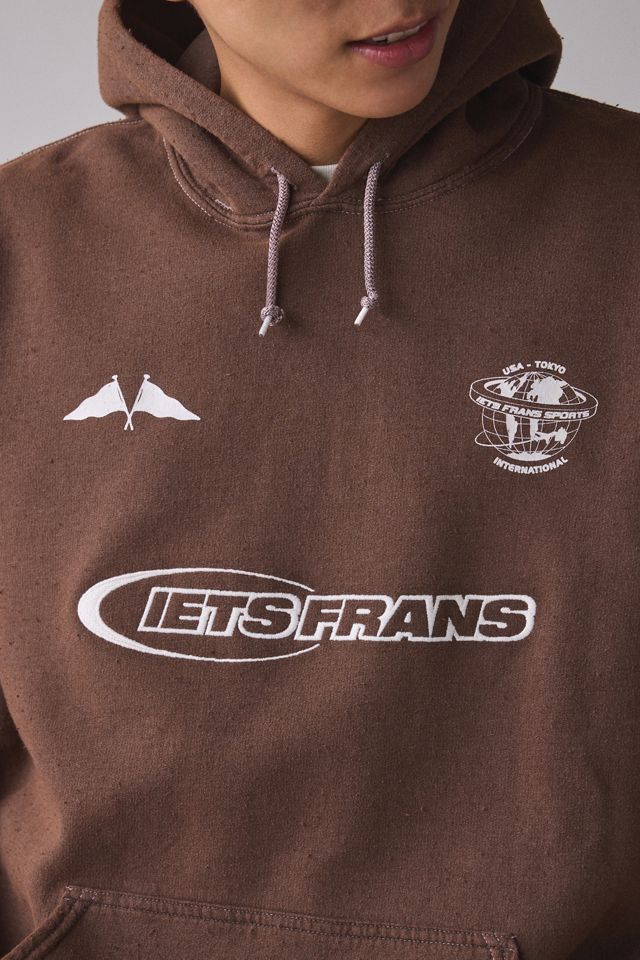 iets frans… Embroidered Sports Logo Hoodie Sweatshirt | Urban Outfitters