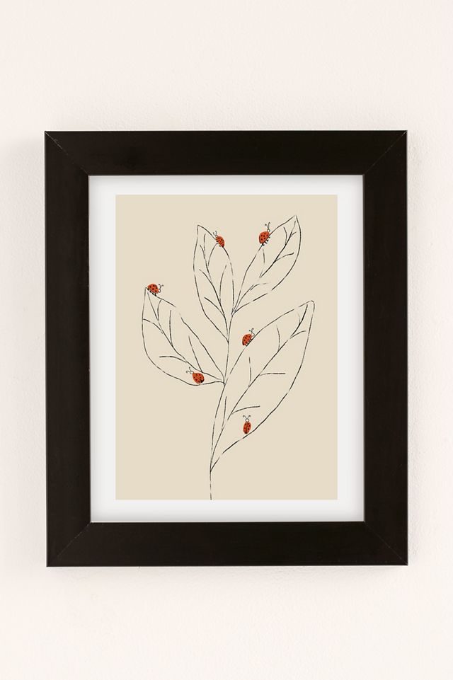 ANIAGRETASTUDIO Ladybug Lane Art Print | Urban Outfitters