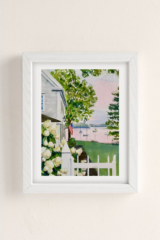 Laura Trevey New England Hydrangea Art Print | Urban Outfitters Canada