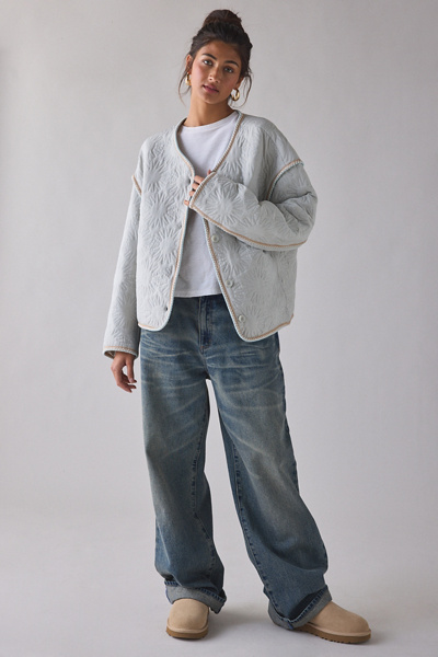 UGG Sun Quilted Embroidered Jacket | Urban Outfitters