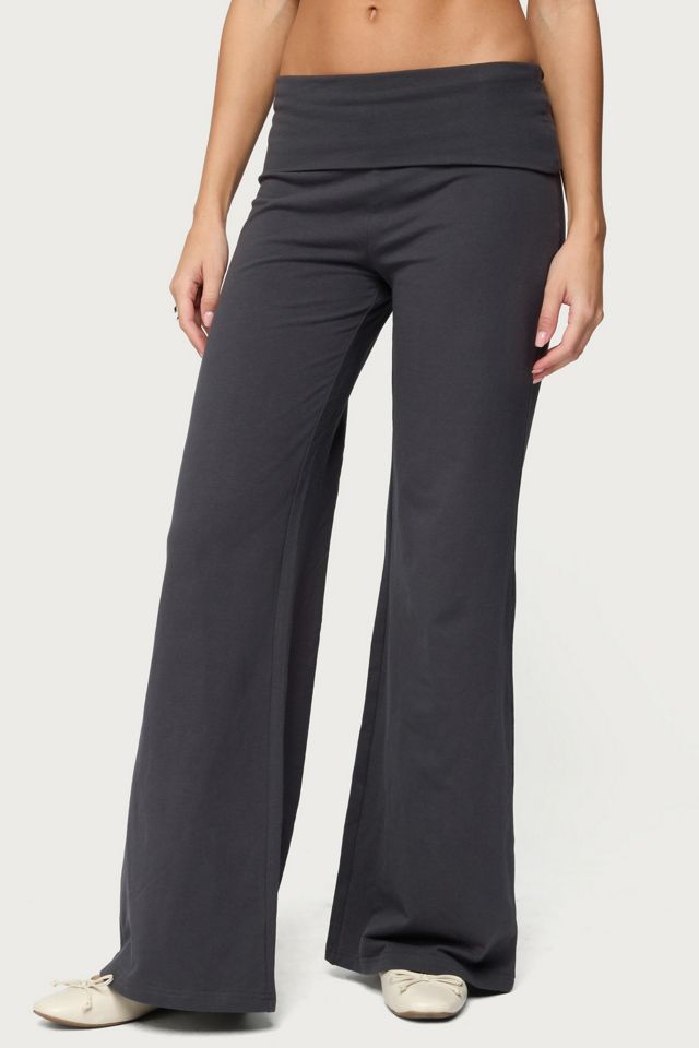Edikted Wide Leg Fold Over Pants | Urban Outfitters