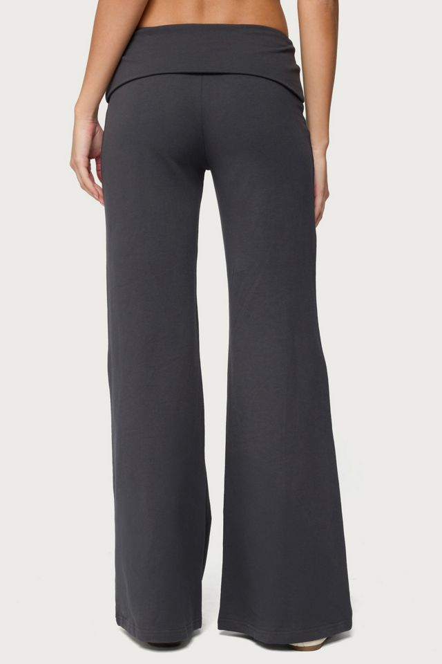 Edikted Wide Leg Fold Over Pants | Urban Outfitters