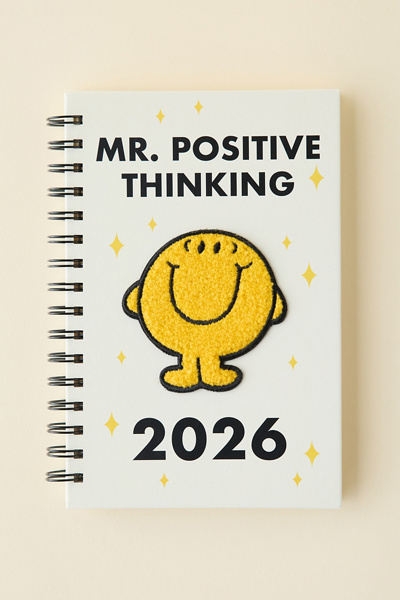 Mr. Positive Thinking Chenille Patch 2026 Daily Planner | Urban Outfitters