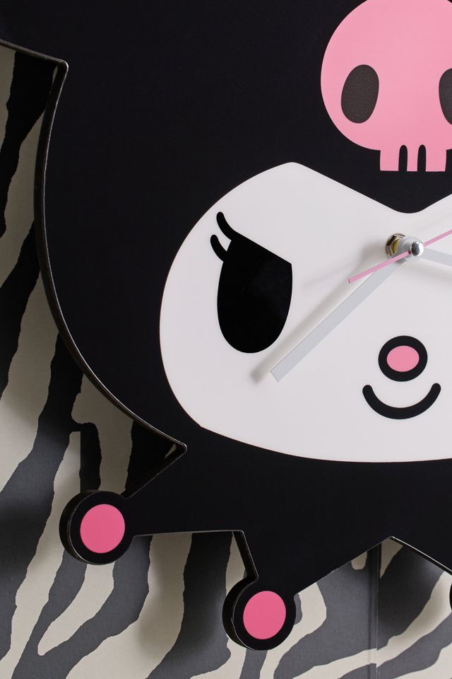 Sanrio Kuromi Head Acrylic Wall Clock | Urban Outfitters
