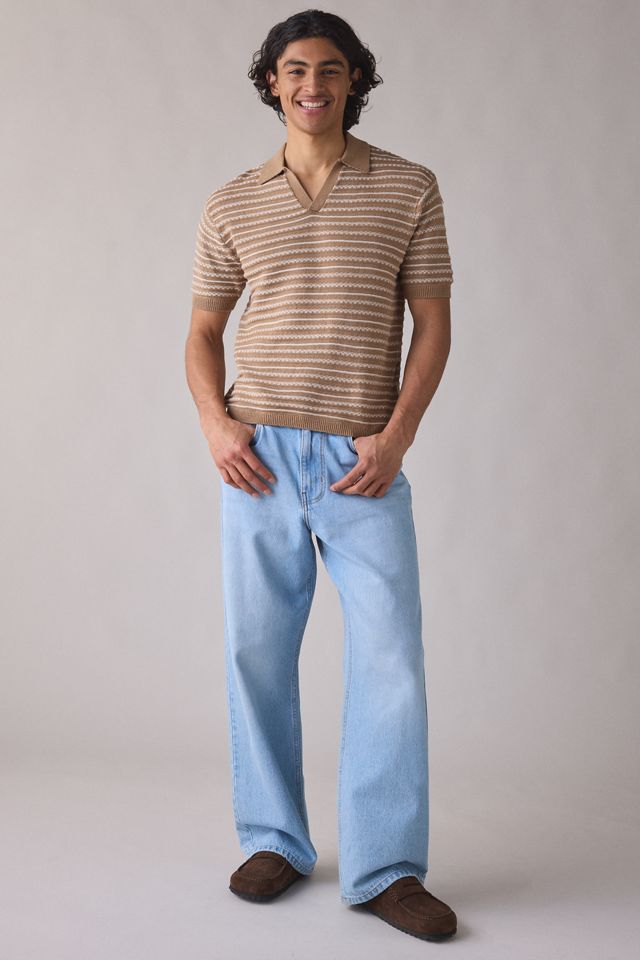 UO Skylar Stripe Short Sleeve Sweater | Urban Outfitters