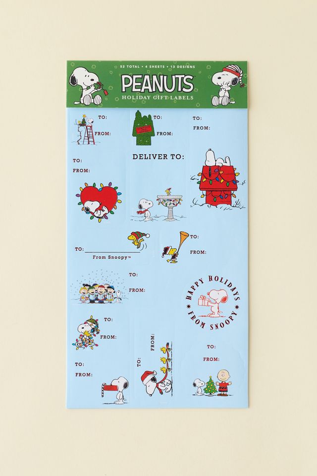 Graphique X Peanuts Holiday Gift Label Set | Urban Outfitters
