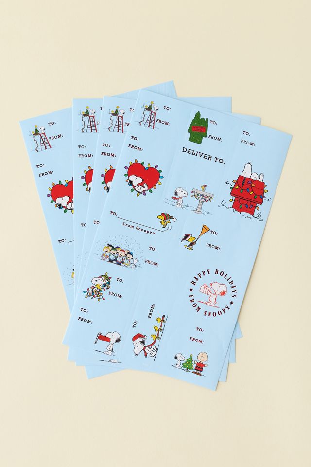 Graphique X Peanuts Holiday Gift Label Set | Urban Outfitters