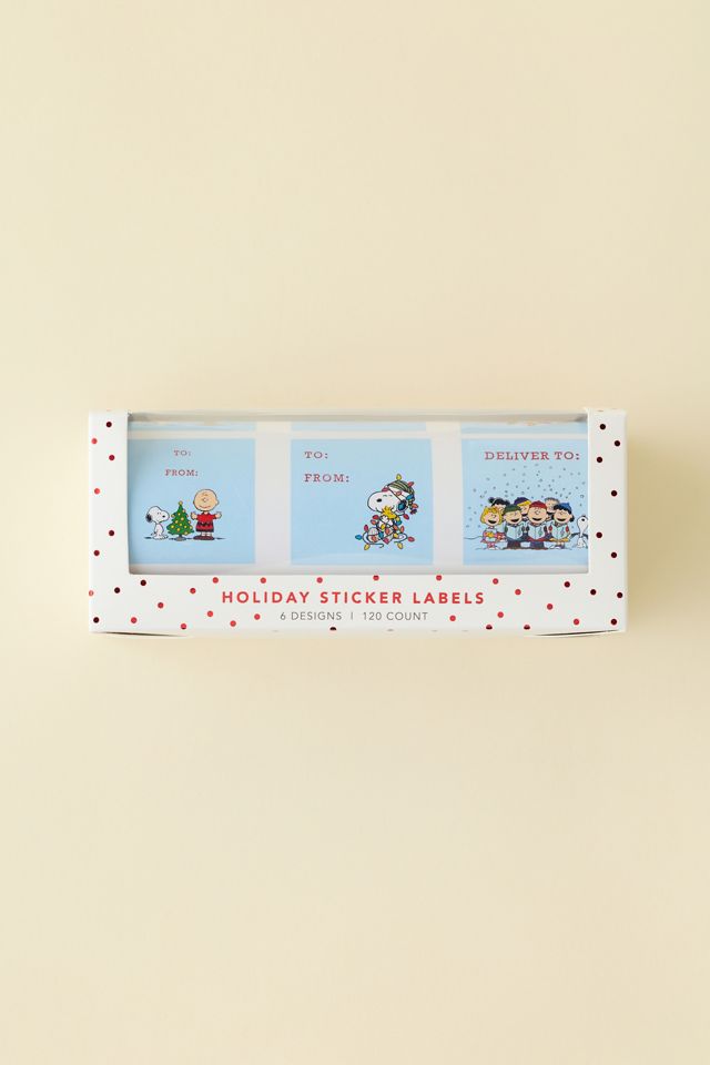 Graphique X Peanuts Holiday Gift Label Roll Set | Urban Outfitters