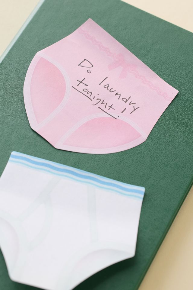 Fred & Friends Unmentionables Undie Shaped Sticky Notepad Set | Urban ...