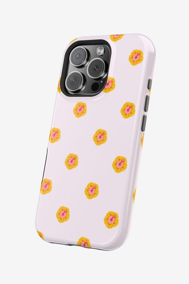 Inside & Out Yellow Bloom MagSafe iPhone Case | Urban Outfitters