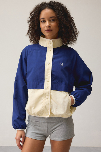P.E Nation Technique Bright Navy Spray Track Jacket | Urban Outfitters