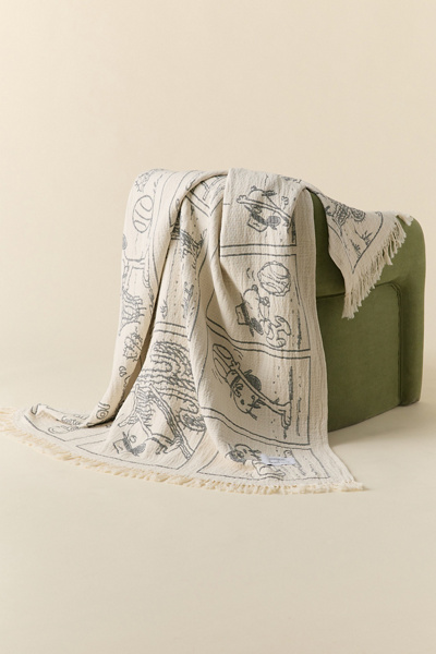 Maison Deux X Peanuts Snoopy Desert Comic Strip Throw Blanket | Urban ...