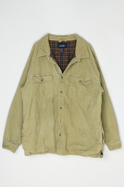 Vintage Y2k Flannel Lined Corduroy Shirt Jacket | Urban Outfitters