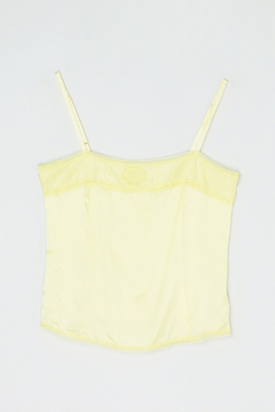 Vintage Y2k Light Yellow Satin Cami Top | Urban Outfitters