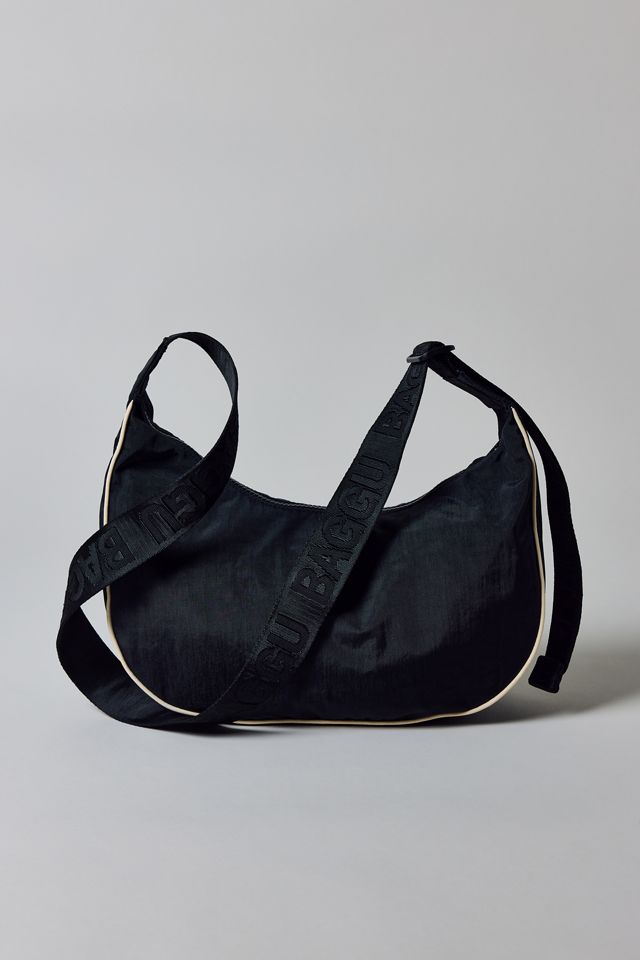 DISNEY | BAGGU Medium Nylon Crescent Bag - Embroidered Mickey Mouse ...
