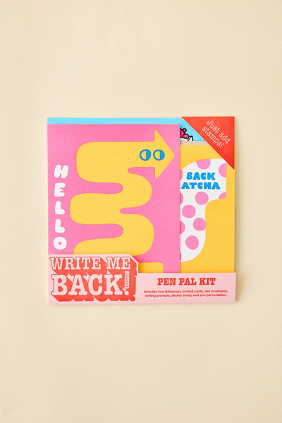 Egg Press Write Me Back! Hello Arrows Pen Pal Kit | Urban Outfitters Canada