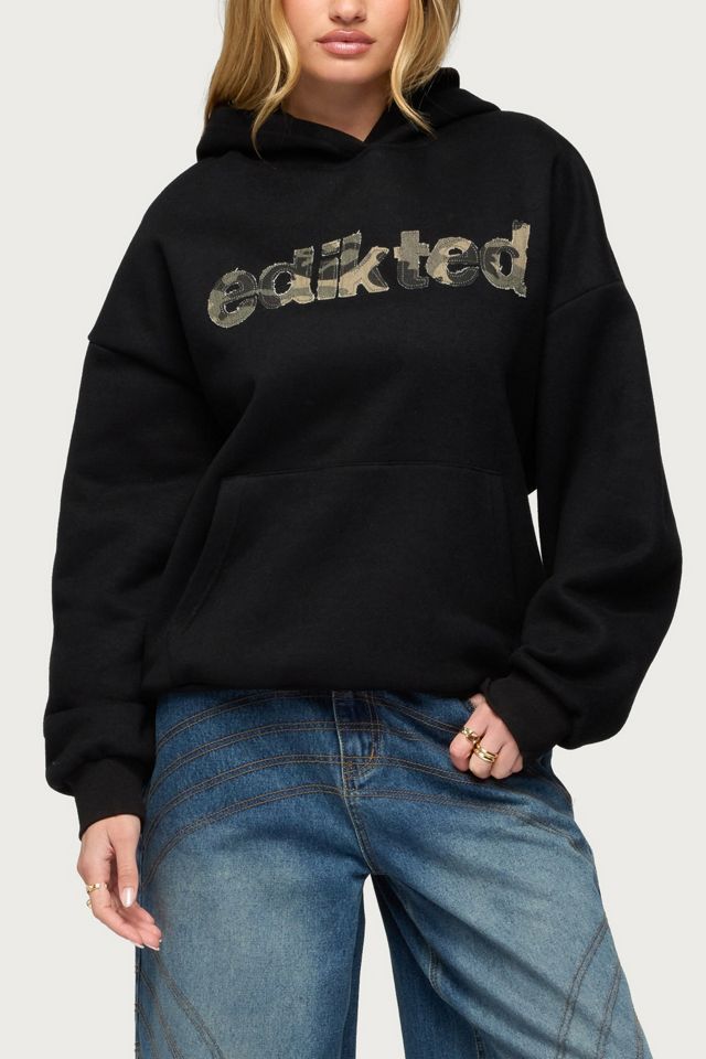 Edikted Camo Cutie Edikted Oversized Hoodie | Urban Outfitters