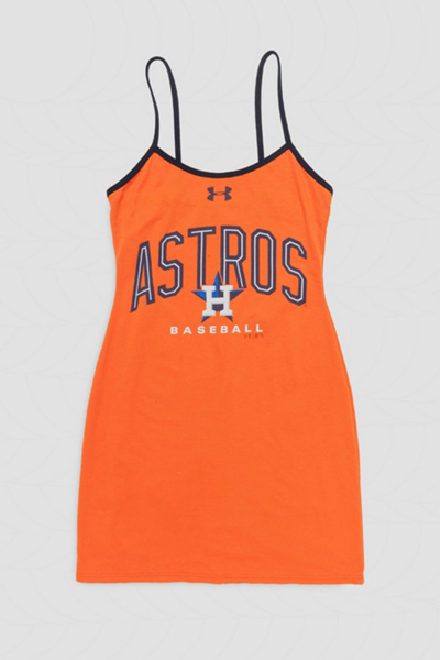 Frankie Collective Rework Houston Astros Baseball Mini Dress | Urban ...