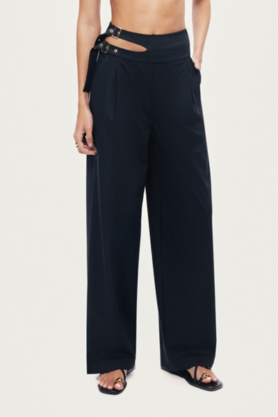 Nocturne Cut Out Waist Wide Leg Pant | Urban Outfitters