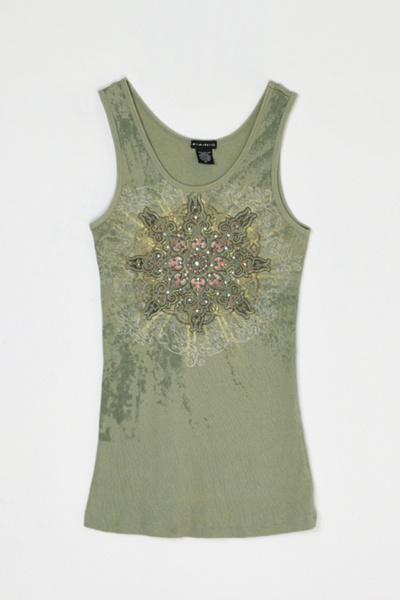 Vintage Y2k Studded Printed Tank Top | Urban Outfitters