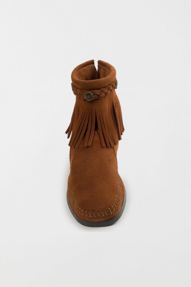 Minnetonka Suede Fringe High Top Boot | Urban Outfitters