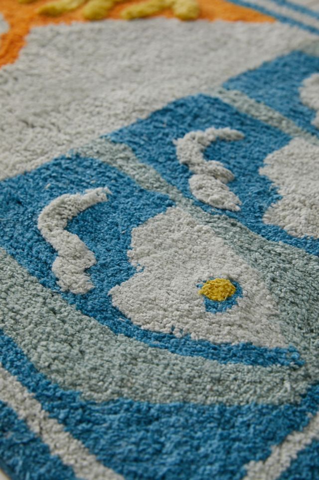 Sardine Tin Plush Tufted Bath Mat | Urban Outfitters