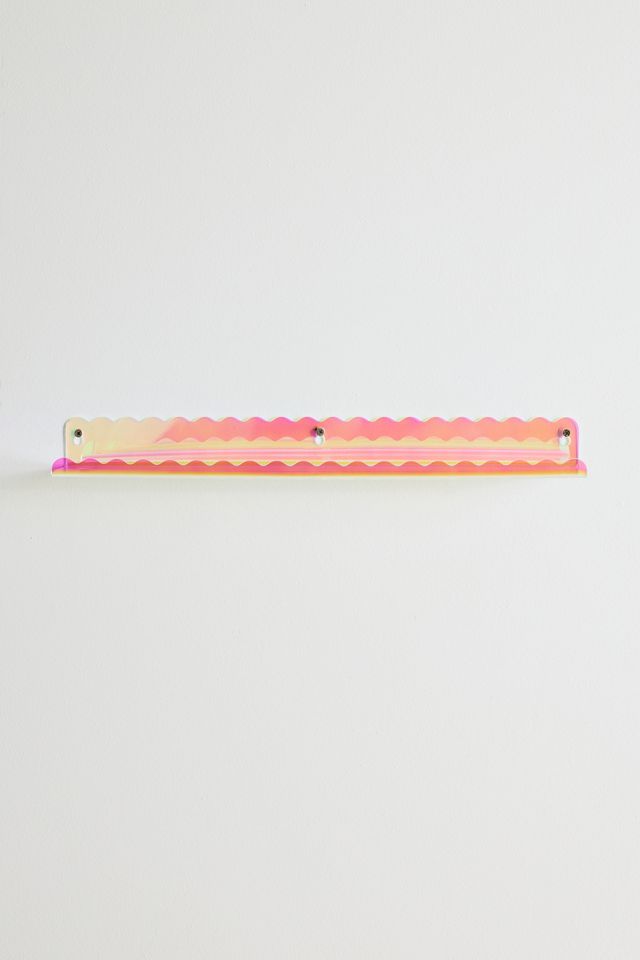 Wiggle Edge Acrylic Wall Shelf | Urban Outfitters