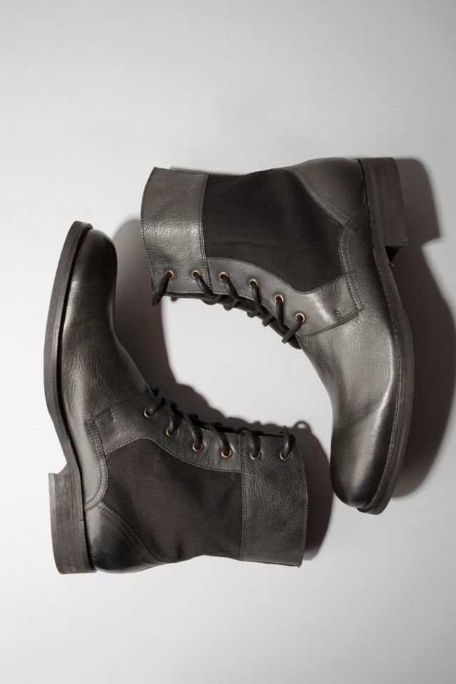 UO Canvas & Leather Field Boot | Urban Outfitters
