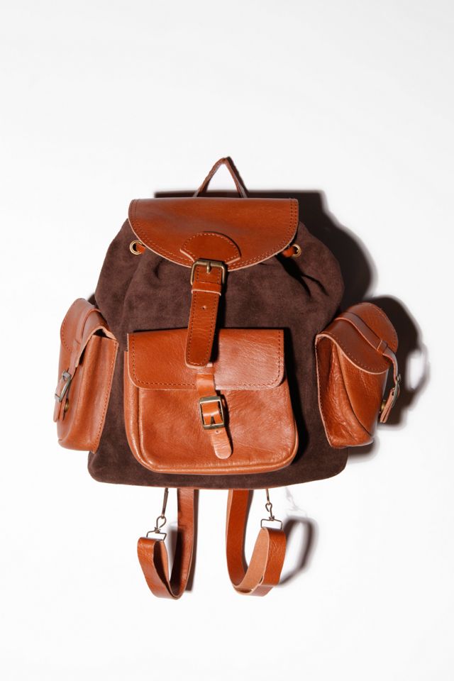 BDG Suede/Leather Backpack | Urban Outfitters