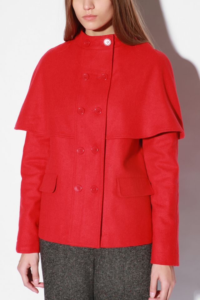 Cooperative Wool Capelet Coat | Urban Outfitters