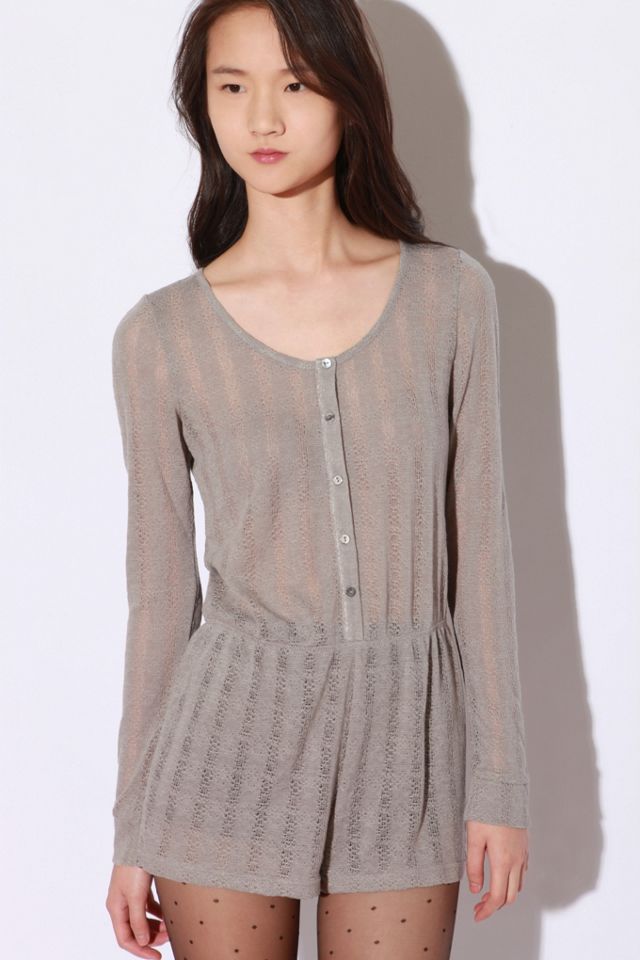 Kimchi Blue Pointelle Romper | Urban Outfitters