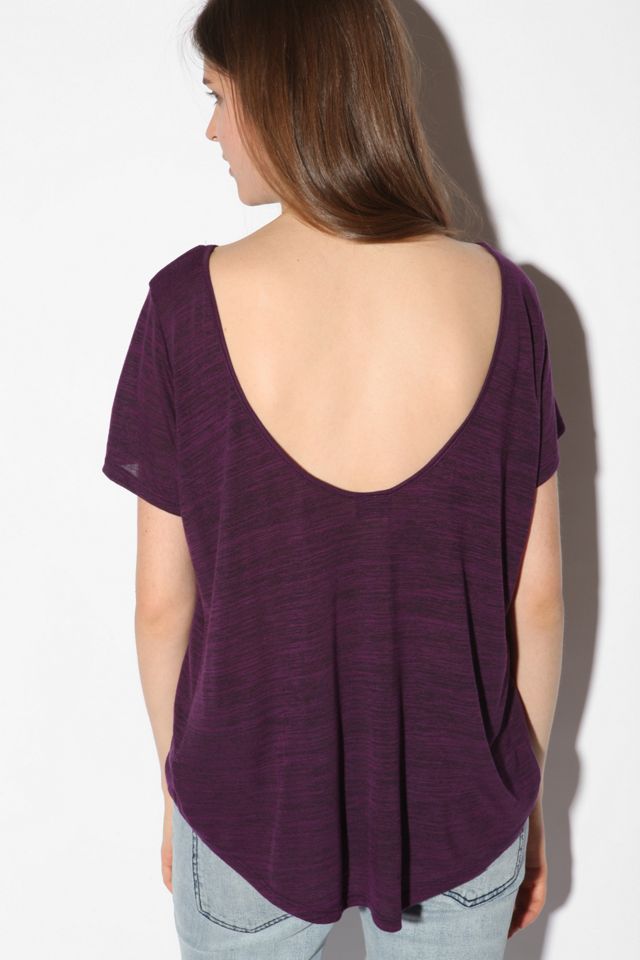 Sparkle & Fade U-Back Boatneck Tee | Urban Outfitters Canada