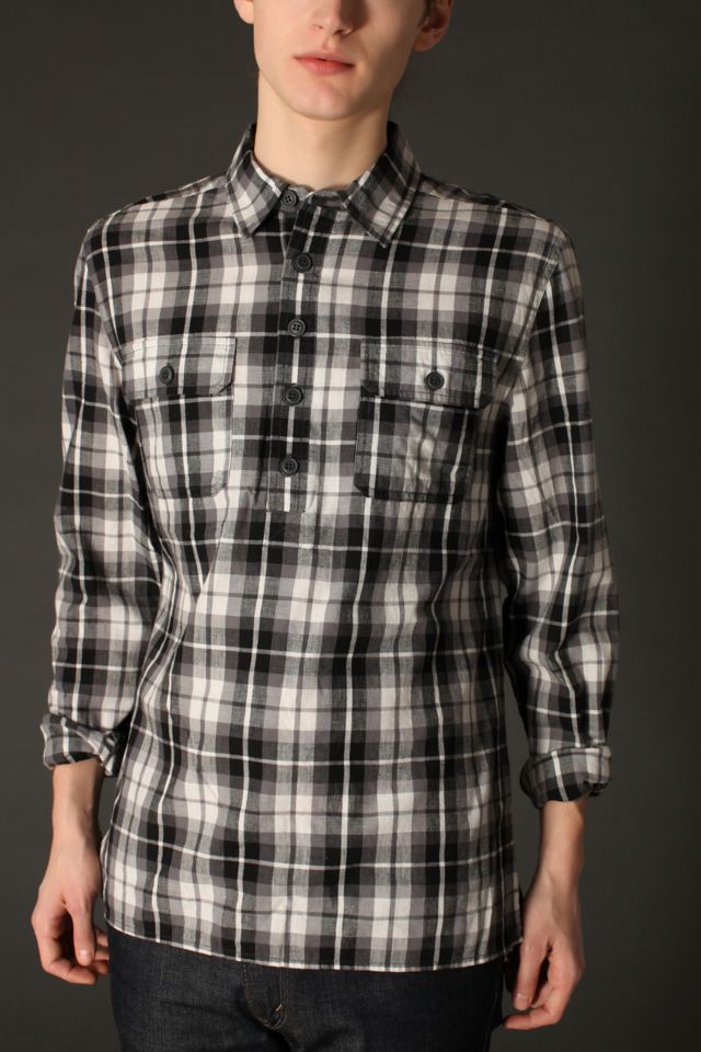 Charles & 1/2 Plaid Popover Shirt | Urban Outfitters