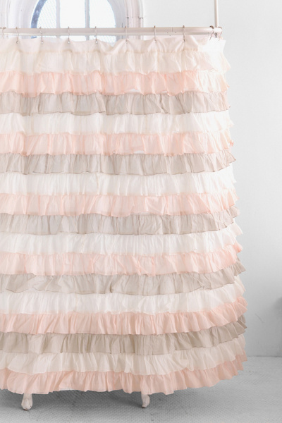 Neapolitan Ruffle Shower Curtain | Urban Outfitters Canada