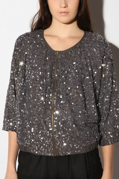Sparkle & Fade Sequin Bomber Jacket | Urban Outfitters Canada