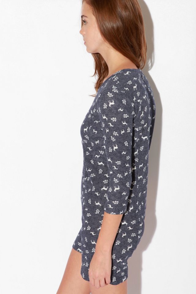 BDG Printed Thermal Union Suit | Urban Outfitters