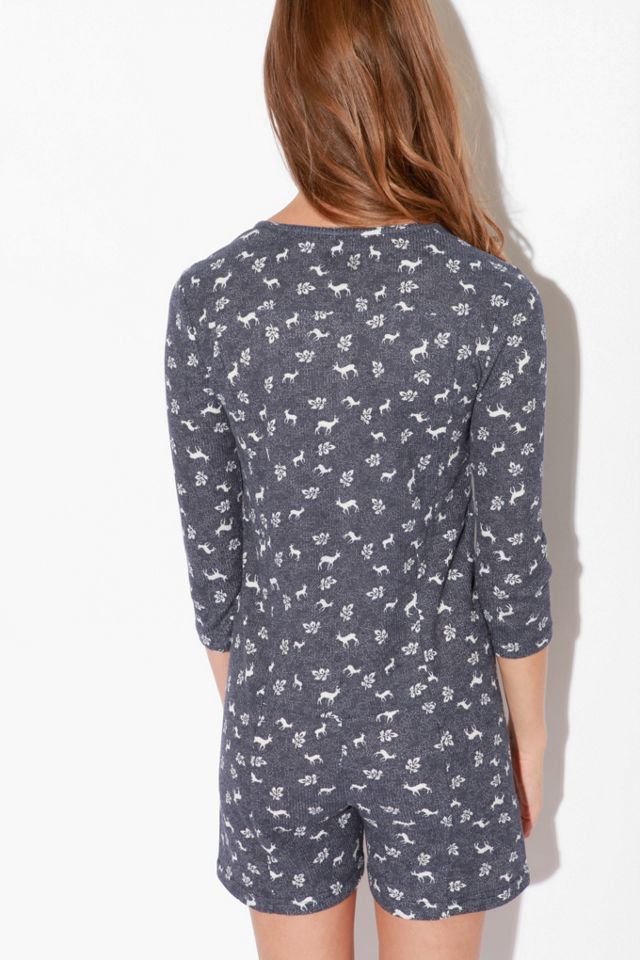 BDG Printed Thermal Union Suit | Urban Outfitters