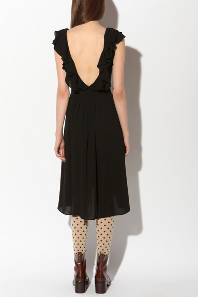 Fletcher by Lyell Long Chiffon Dress | Urban Outfitters Canada