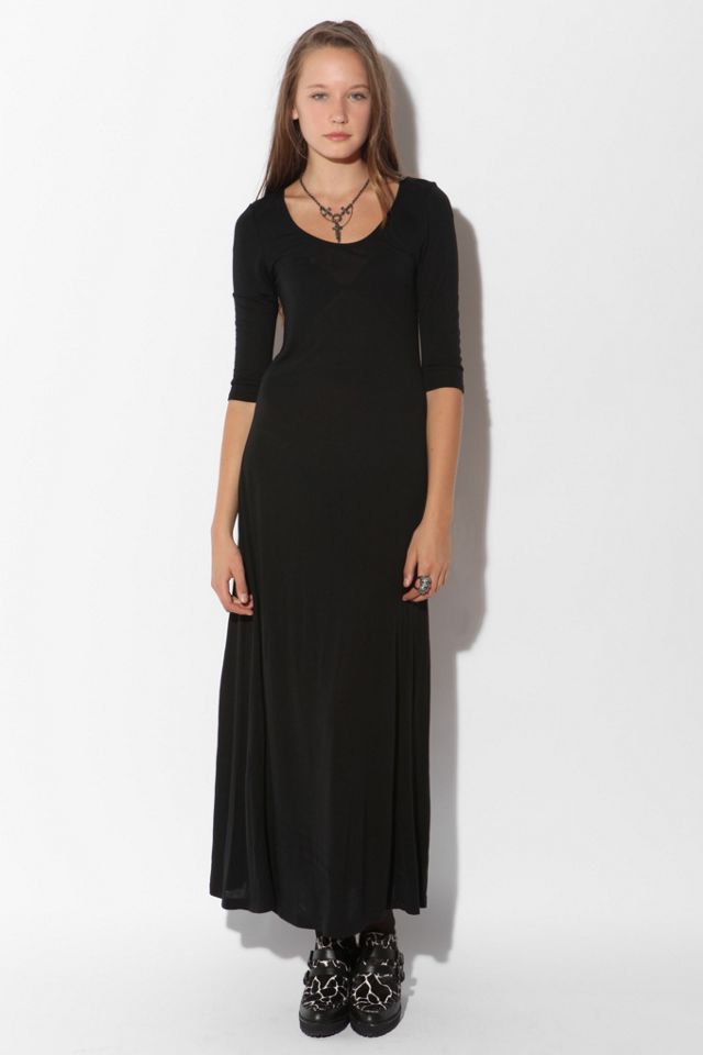 Sparkle & Fade Knit 3/4 Sleeve Maxi Dress | Urban Outfitters