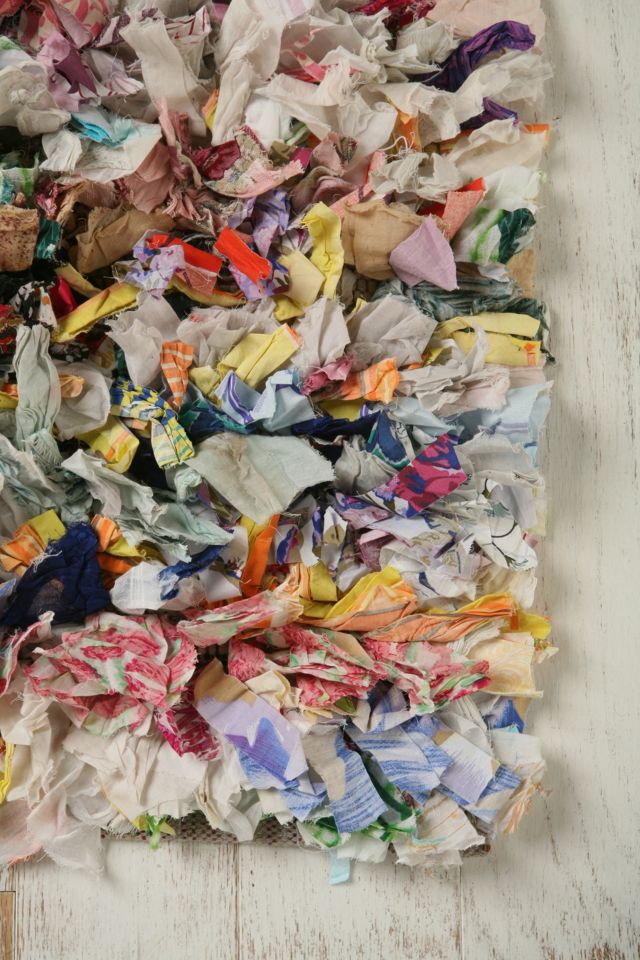 2x3 Scarf Strips Rag Shag Rug | Urban Outfitters