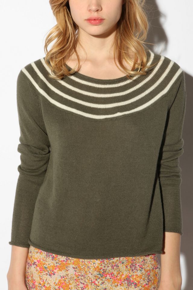 BDG Natural Rolled Edge Sweater | Urban Outfitters