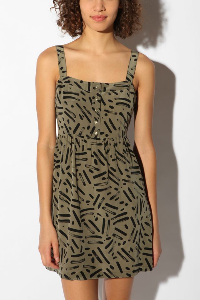 Yellow is Gold by Sunshine & Shadow Printed Silk Sundress | Urban ...