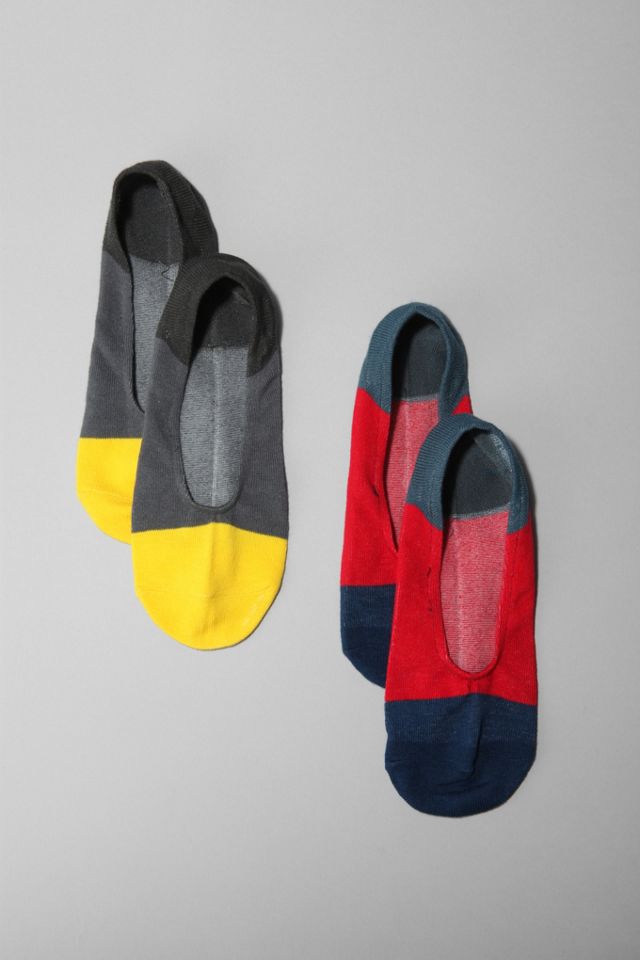 No Show Colorblock Socks - Pack of 2 | Urban Outfitters
